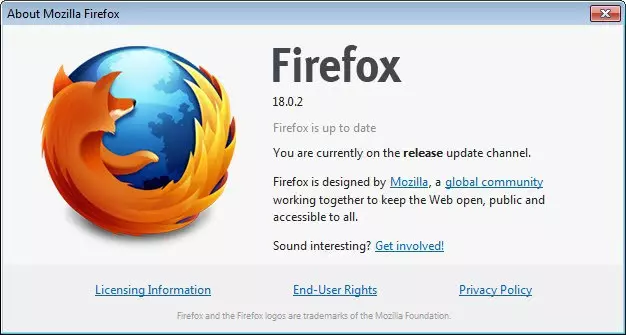 फायरफॉक्स 18.0.2