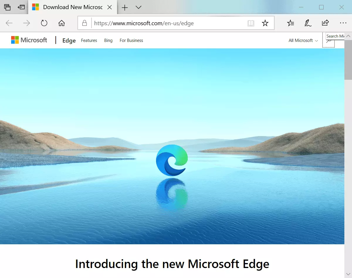 sefydlog Microsoft Edge Chromium