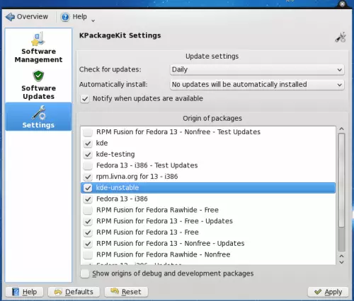 Update KDE nei 4.5 en belibje wiere ferbettering 15284_1