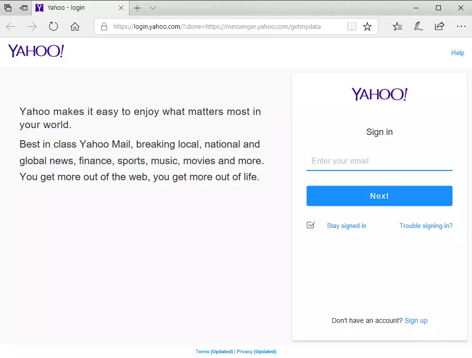 Yahoo messenger morto