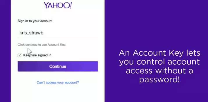 Yahoo konta piekļuve