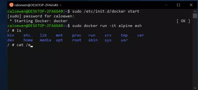 subsistem windows pikeun linux 2