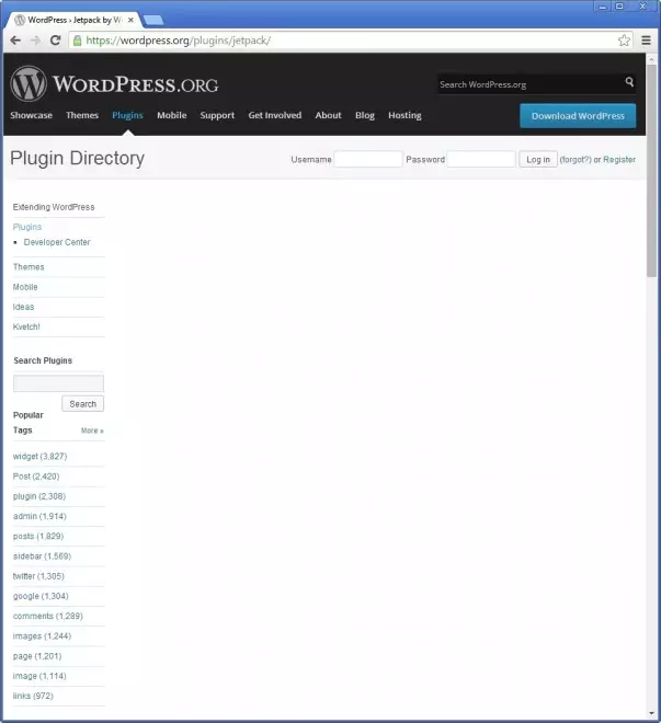 Каталог плагінів WordPress зламаний