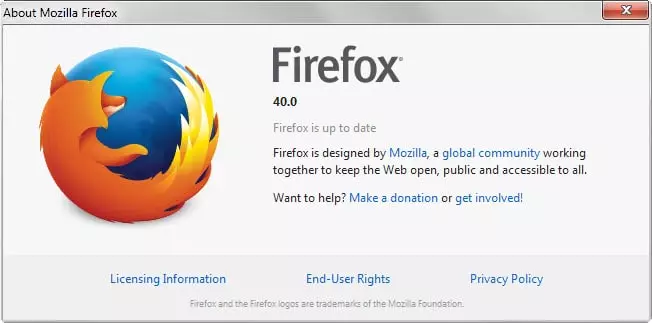 モジラ Firefox 40