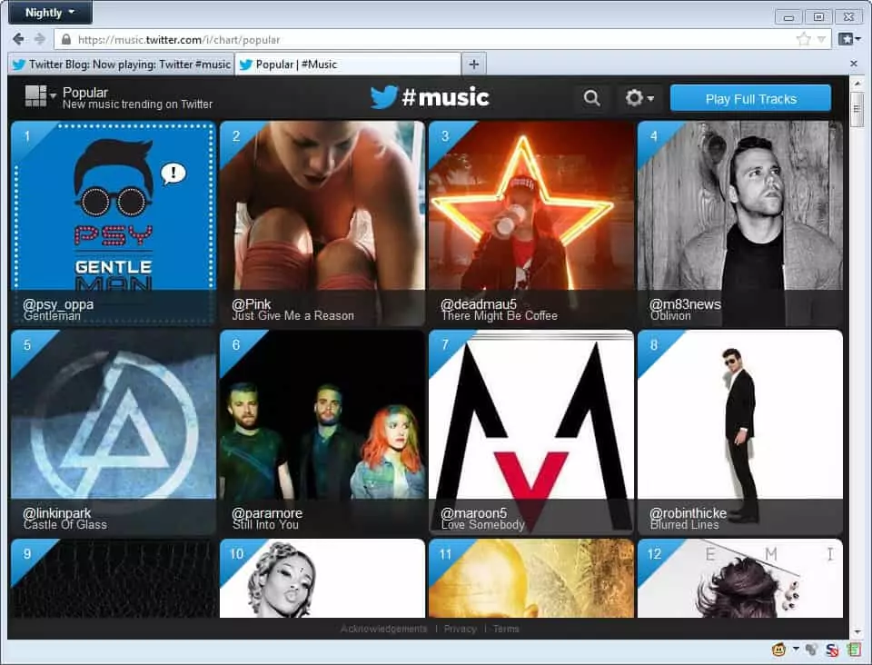 Twitter #music คืออะไร และทำไมฉันจึงเห็นหน้าจอสีดำบนเว็บไซต์