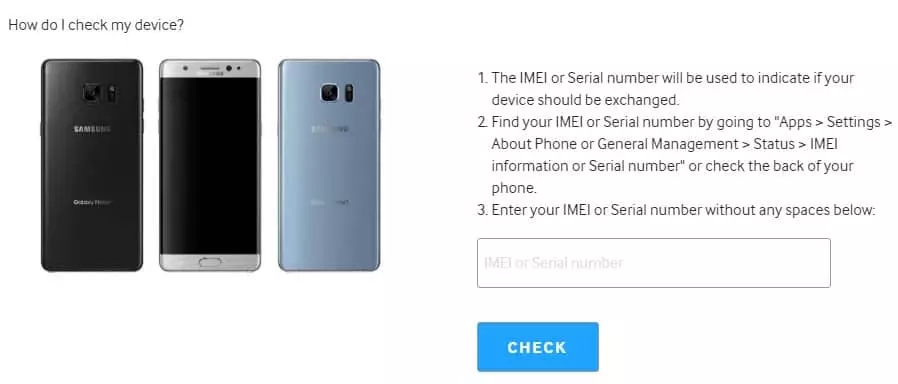 Проверете дали вашиот телефон Samsung Galaxy Note 7 може да експлодира