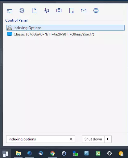 Windows 10 іздеу индексін басқару