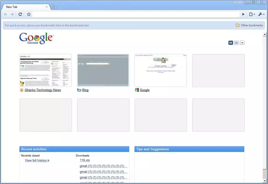 google Chrome 3