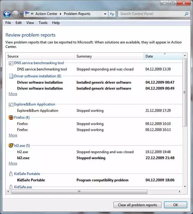 Windows megbízhatósági figyelő 15799_5