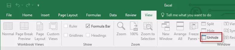 Excel zichtbaar maken