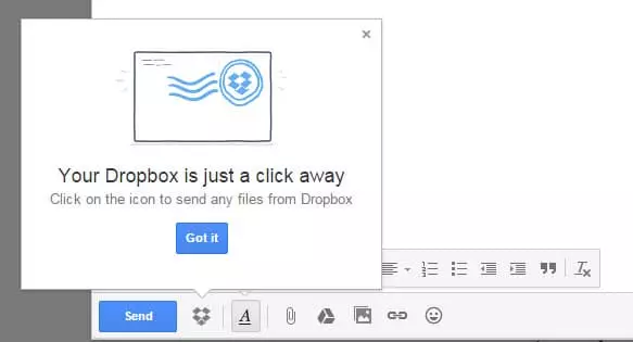 caixa de depósito gmail