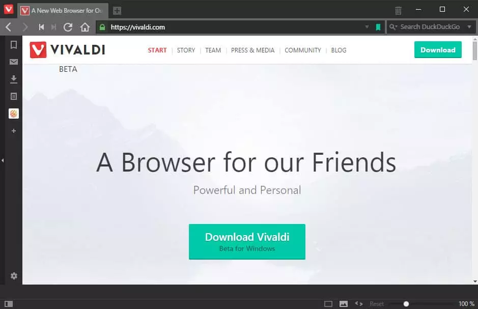 vivaldi beta