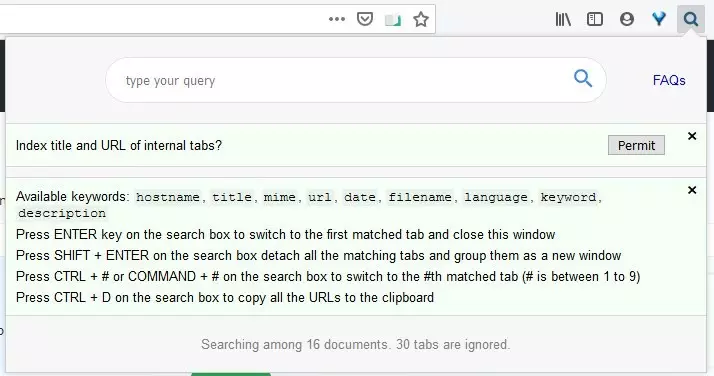 Takoj poiščite zavihek, ki ga iščete, z razširitvijo Search All Tabs za Firefox in Chrome