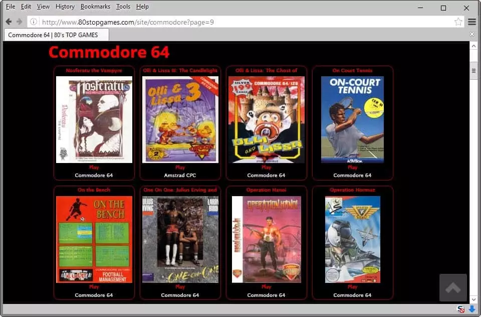 Commodore c64 cluichí