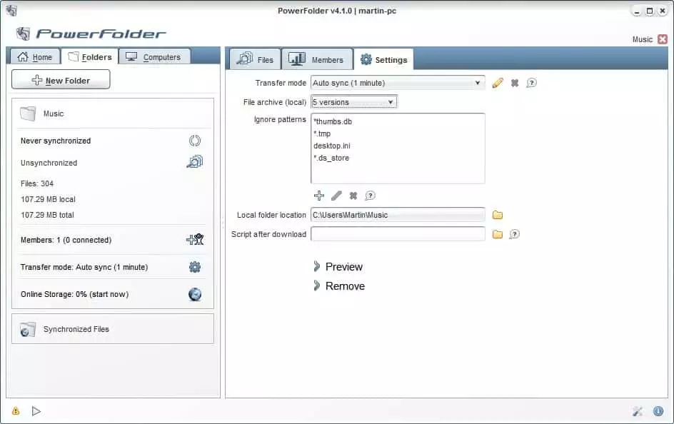 Yedekleme ve Dosya Senkronizasyonu Yazılımı PowerFolder 16090_3