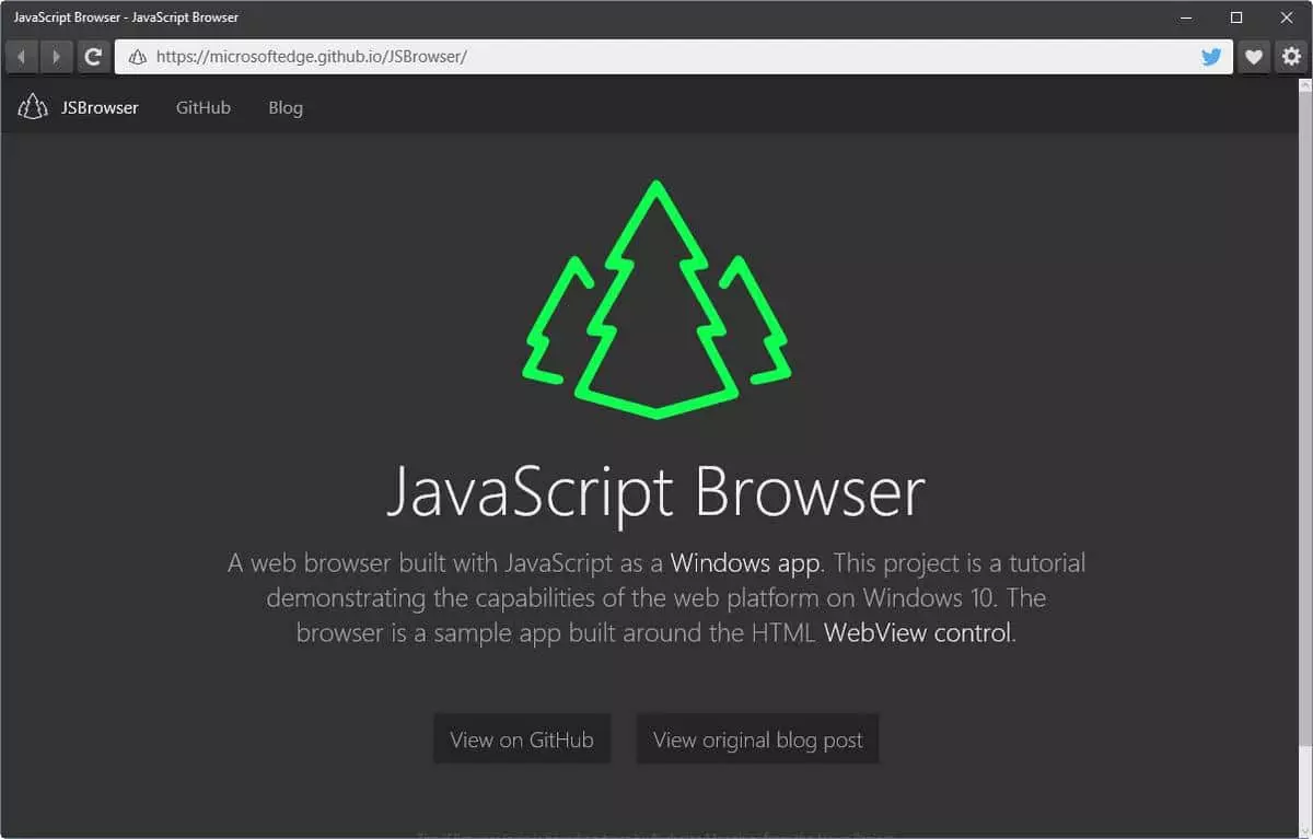 microsoft javascript brauzeri