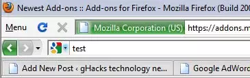 Firefox search