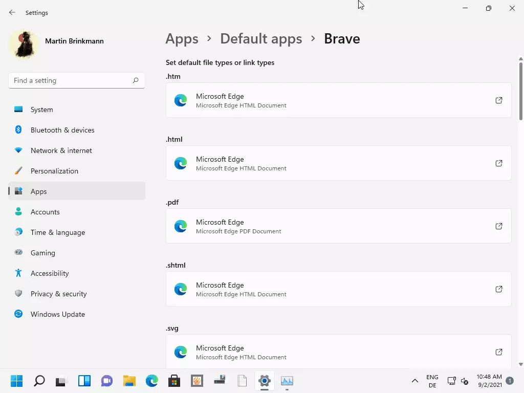 Windows 11 socraithe apps réamhshocraithe