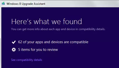 Windows 8 päivitysavustaja