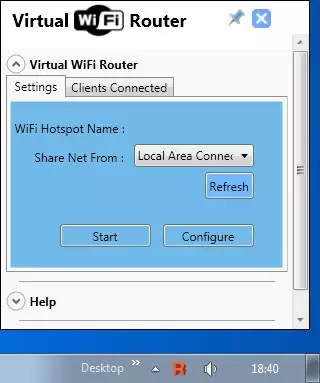 virtual wi-fi ရောက်တာ