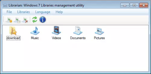 windows 7 nga mga librarya