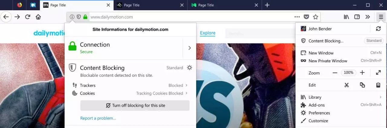 kandungan menyekat firefox