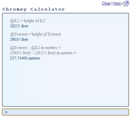 chromey calculator