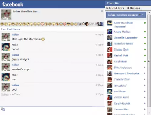 chat pe facebook