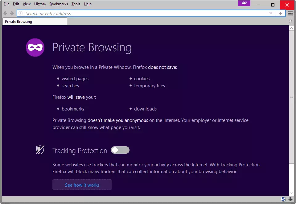 Firefox privé browsen