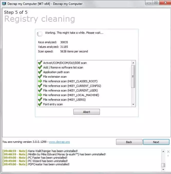 registry cleaning pc
