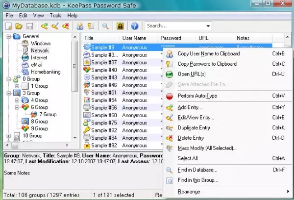 Bainisteoir phasfhocal keepass