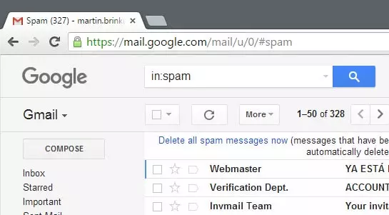 google mail spam