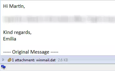 Πώς να ανοίξετε τα συνημμένα Winmail.dat