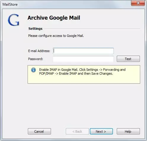 i-archive ang google mail