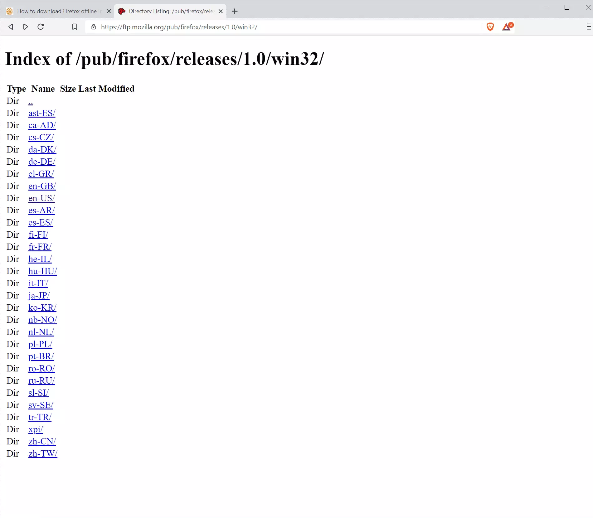 firefox pilia ang pag-download sa pinulongan