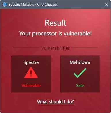 Spectre Meltdown CPU Checker