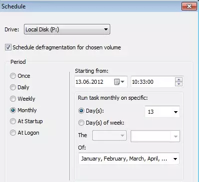 jadwal defrag