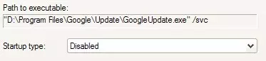 googleupdate การเริ่มต้น