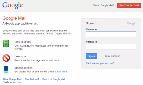 login google mail