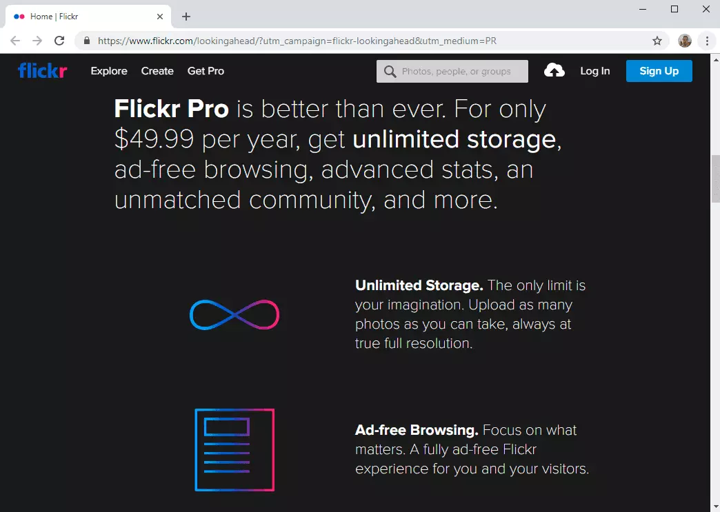 flickr free pro aldaketak