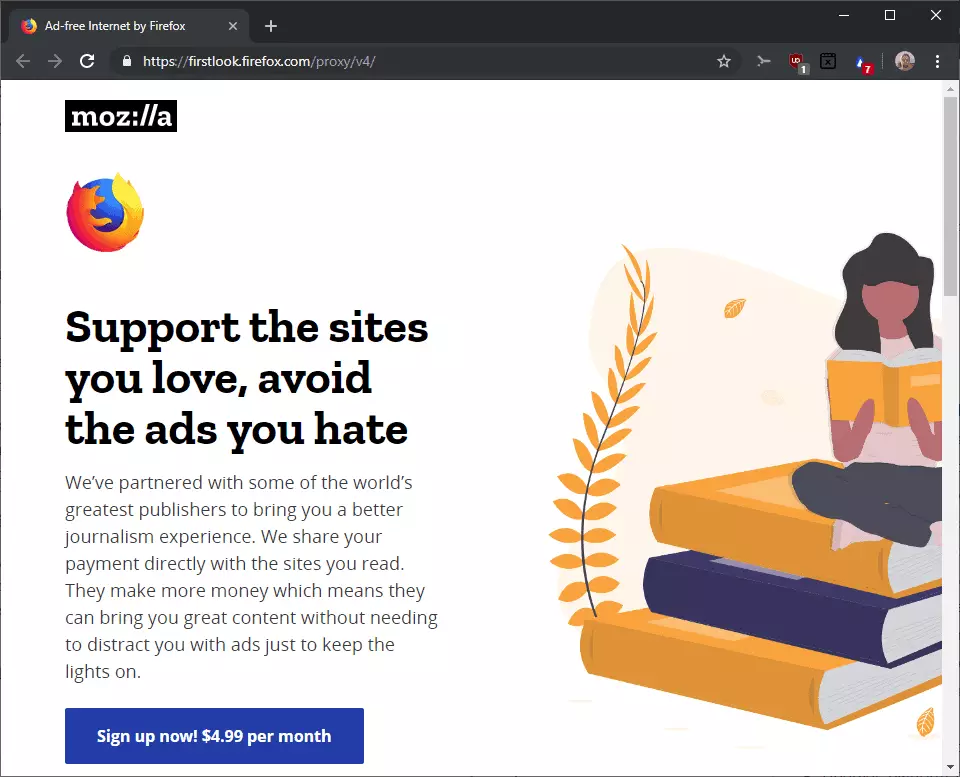 फायरफॉक्स जाहिरात मुक्त इंटरनेट