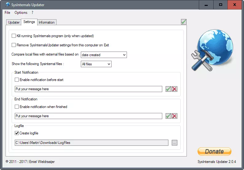 sysinternals updater