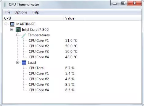 cpu termometer