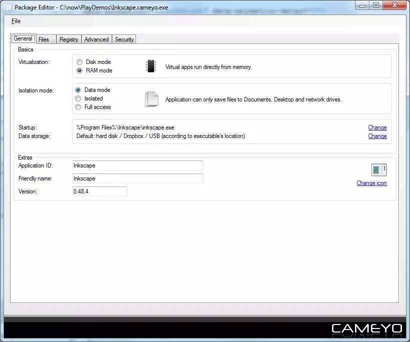 Cameyo ฟรี Windows Application Virtualization