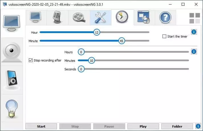 VokoscreenNG timer