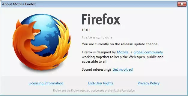 फ़ायरफ़ॉक्स 13.0.1