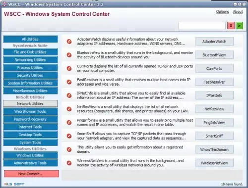 windows system control center