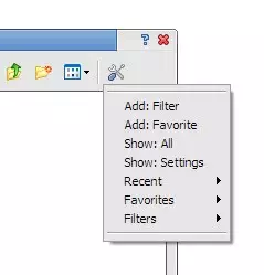 Lista de filtros de arquivos