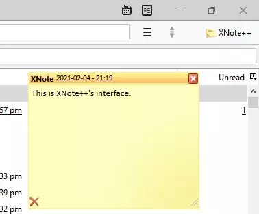 GUI di XNote++