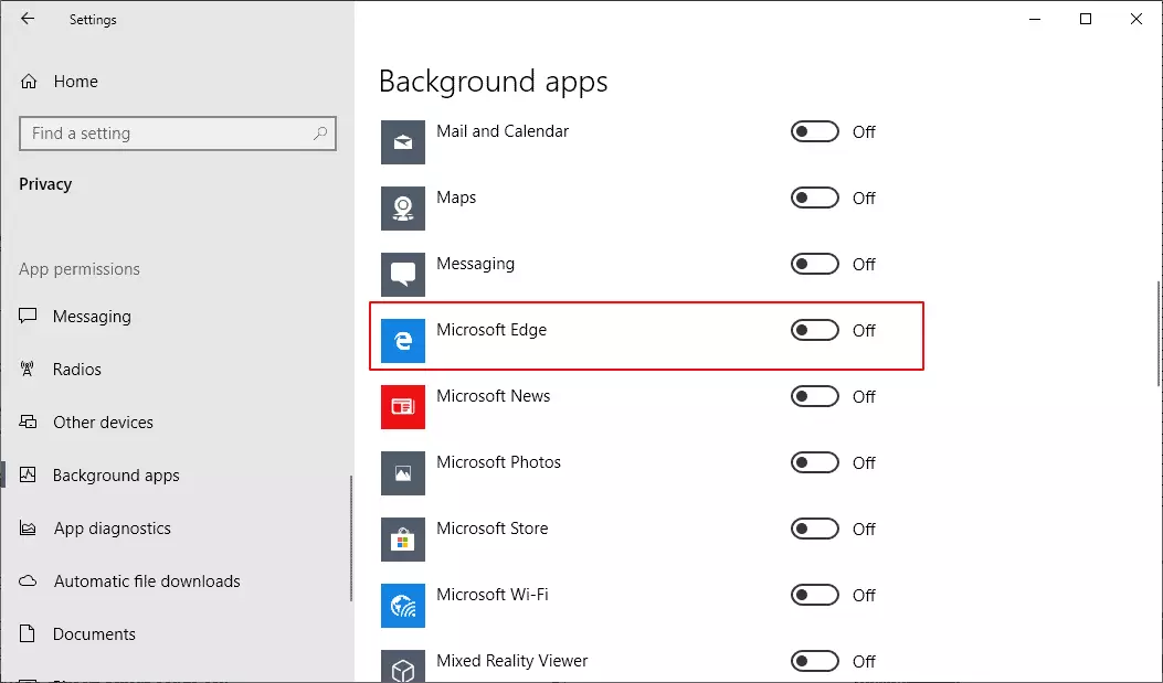 latar belakang microsoft edge